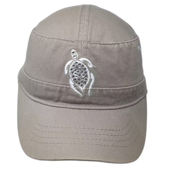 OTTO | Accessories | Otto Army Cap Hat Brown White Os Rhinestone Sea ...